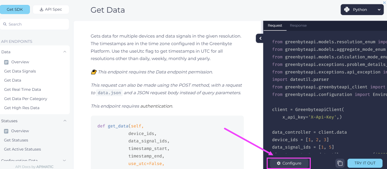 Greenbyte Developer Portal - 2.2-beta